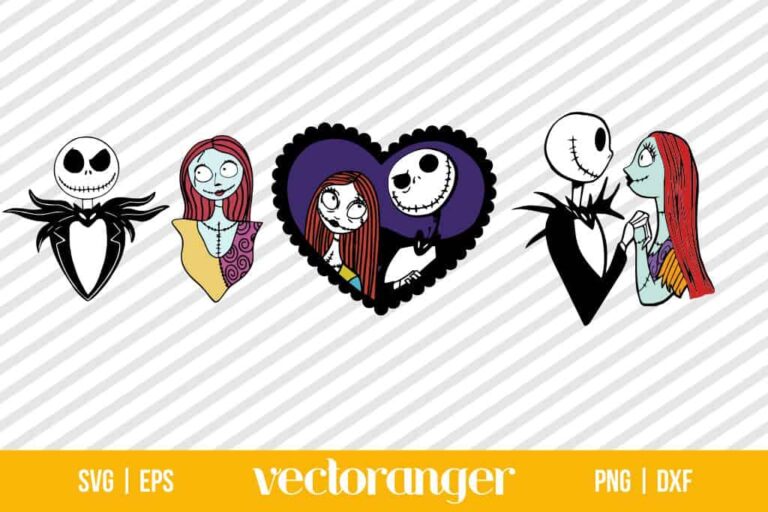 Jack And Sally SVG | Vectoranger