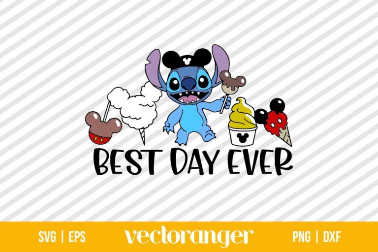 Best Day Ever Stitch SVG | Vectoranger