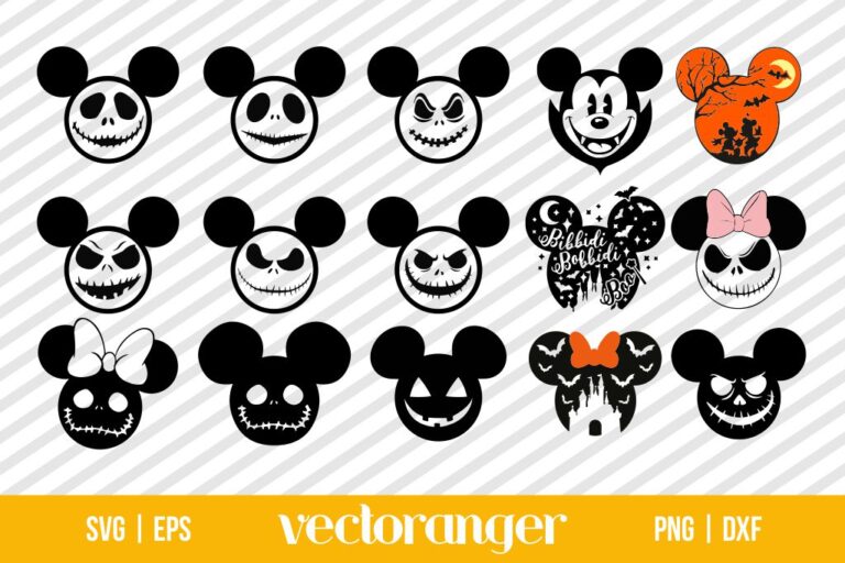Disney Mickey Halloween SVG Bundle | Vectoranger