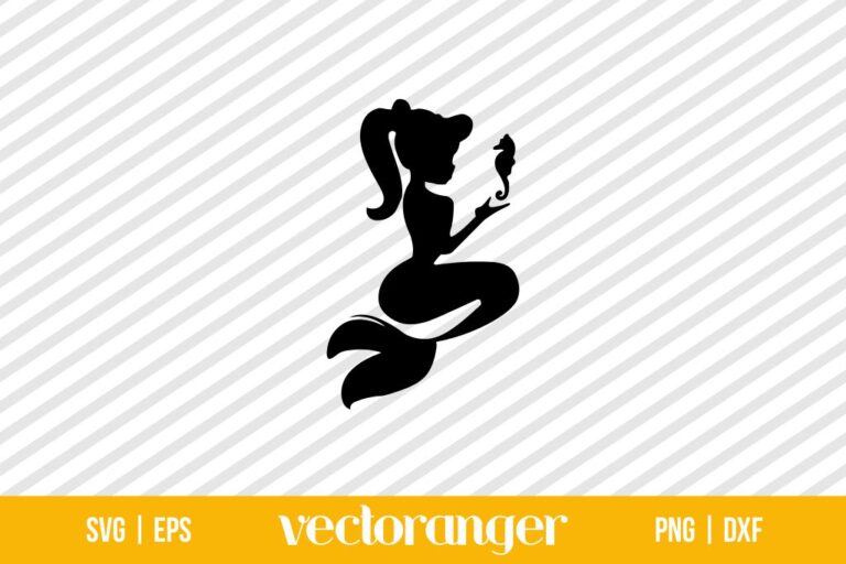 Free Mermaid SVG Cut File | Vectoranger
