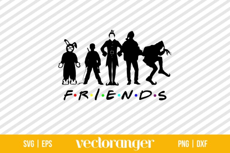 Friends Christmas Movie Characters SVG | Vectoranger