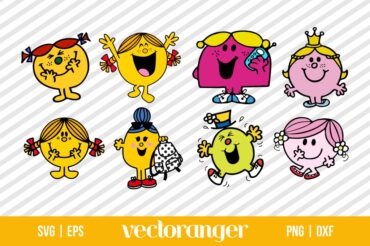 Little Miss Chatterbox SVG Bundle | Vectoranger