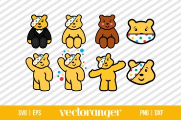 Pudsey Bear SVG Bundle | Vectoranger