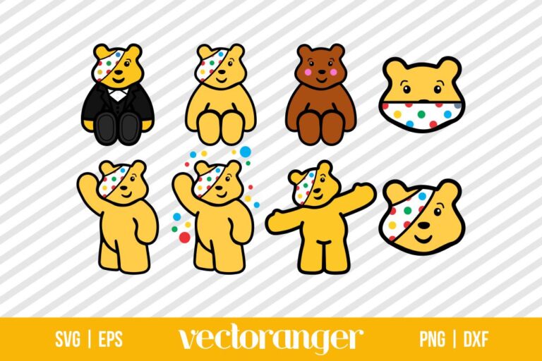 Pudsey Bear SVG Bundle | Vectoranger