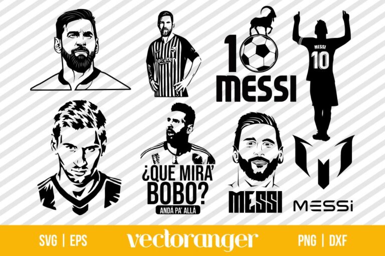 Lionel Messi SVG Cut File Bundle | Vectoranger