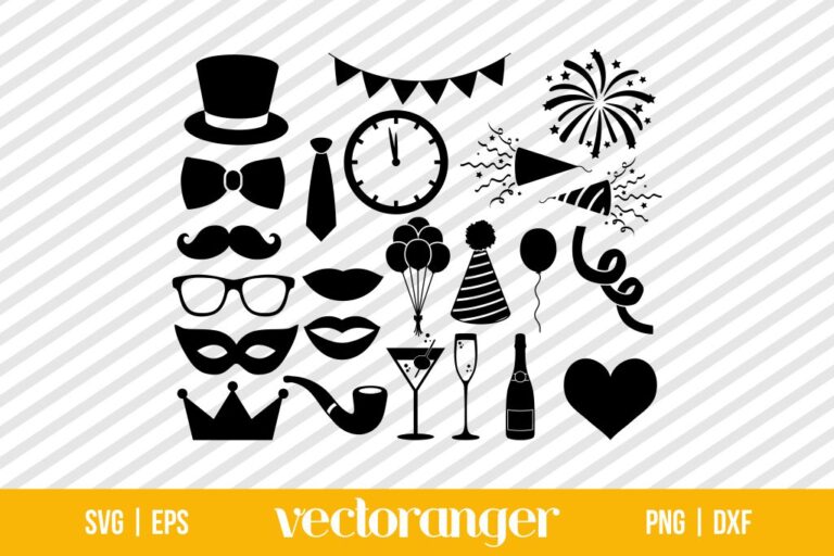 New Years Party SVG Bundle | Vectoranger
