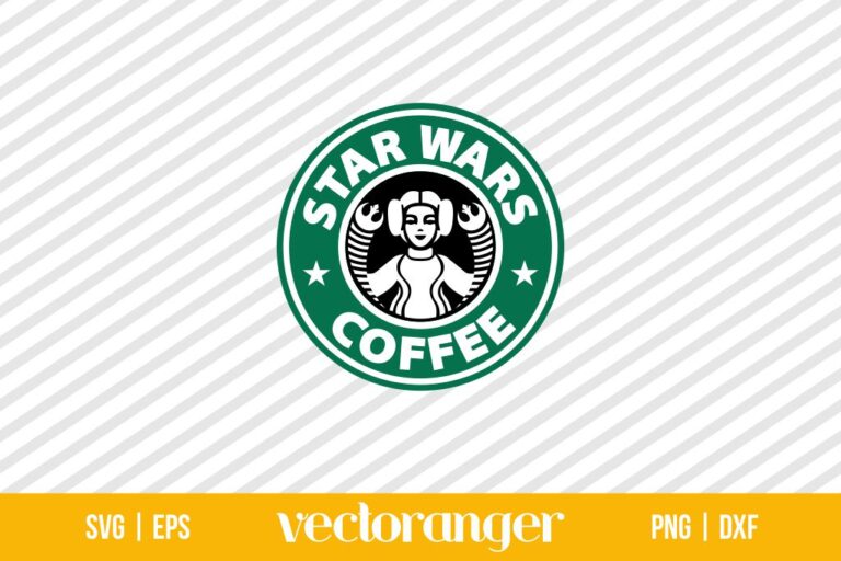 Starbucks Princess Leia SVG | Vectoranger
