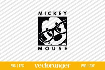 Cute Mickey Glasses SVG | Vectoranger