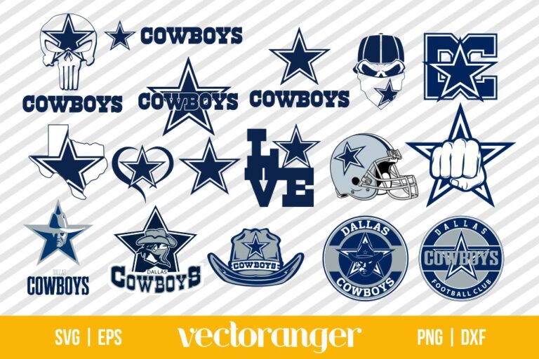 Dallas Cowboys SVG Cut File Bundle | Vectoranger