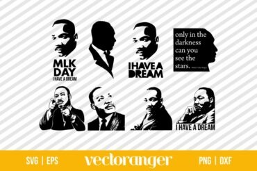 Martin Luther King Jr SVG Cut File | Vectoranger