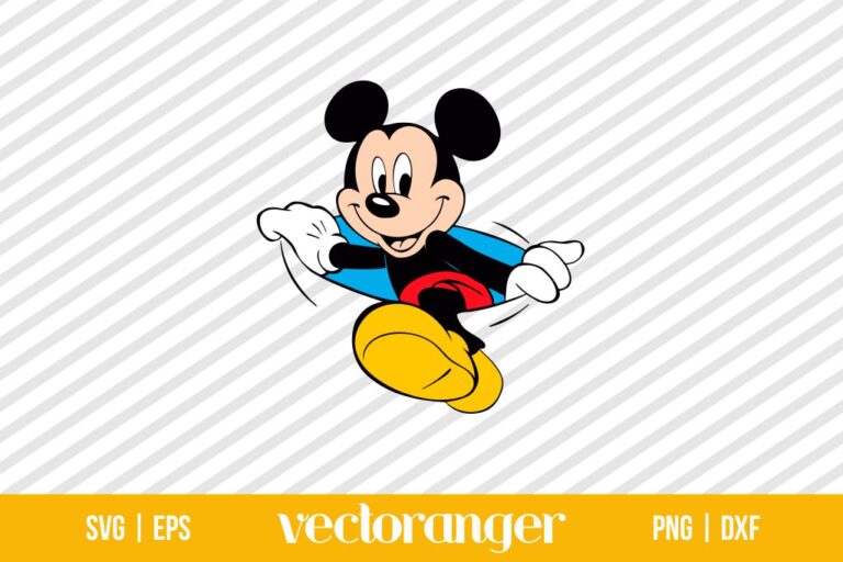 Mickey Mouse Layered SVG | Vectoranger