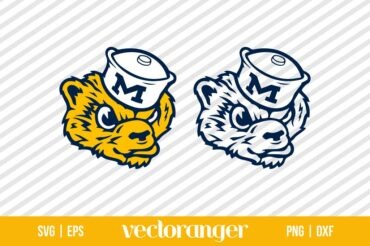 Michigan Wolverine Mascot SVG | Vectoranger