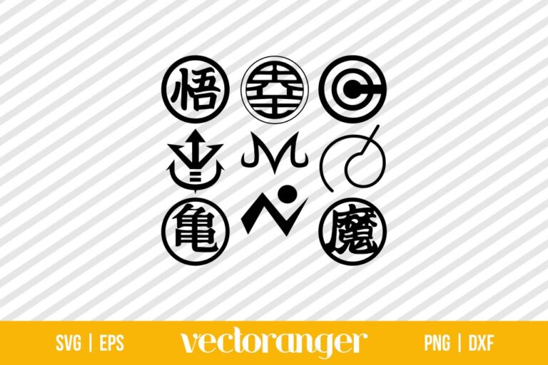 Anime Kanjis And Symbols SVG | Vectoranger