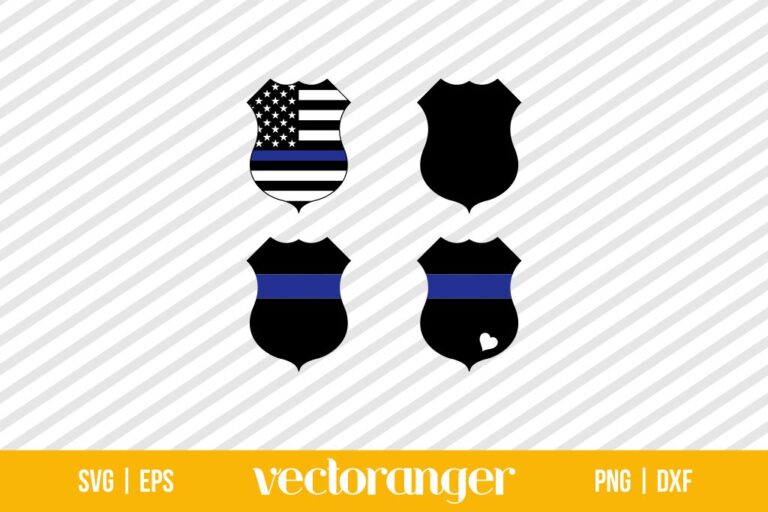 Police Badge SVG Bundle | Vectoranger
