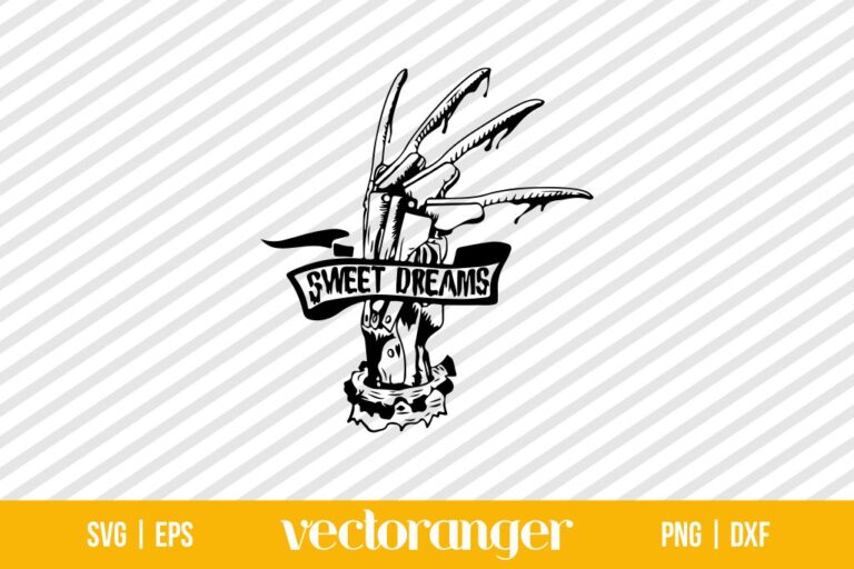 Freddy Krueger Sweet Dreams SVG | Vectoranger