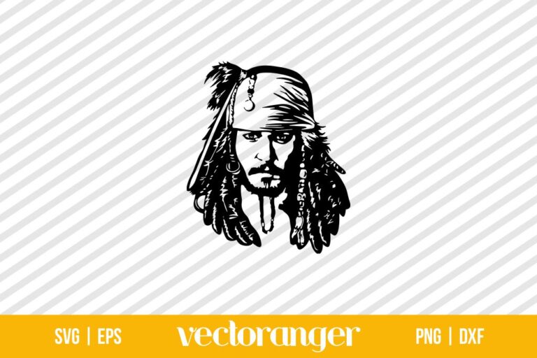 Captain Jack Sparrow Digital SVG | Vectoranger