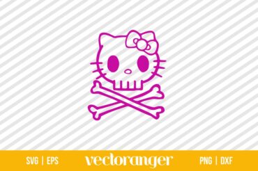 Hello Kitty Skull SVG | Vectoranger