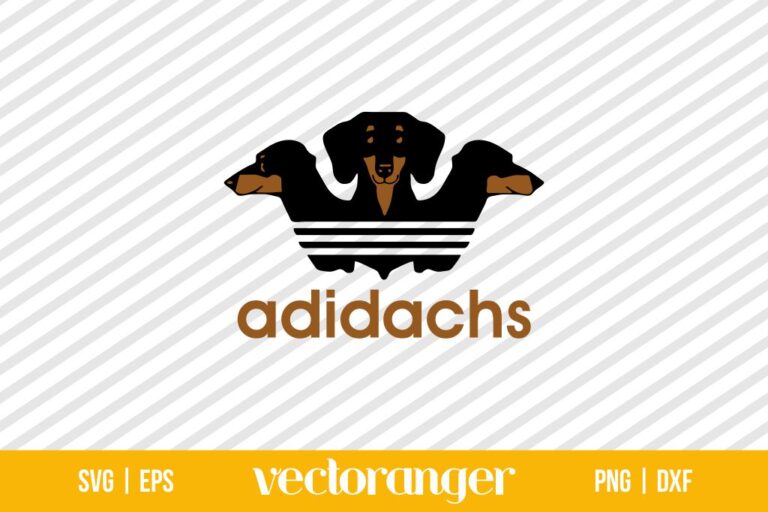 Adidas Parody Dachshund SVG | Vectoranger