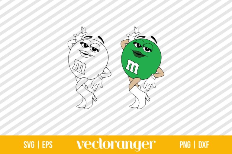 Green M&m Cut File M And M SVG | Vectoranger