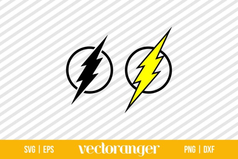 Lightning Bolt With Circle SVG | Vectoranger