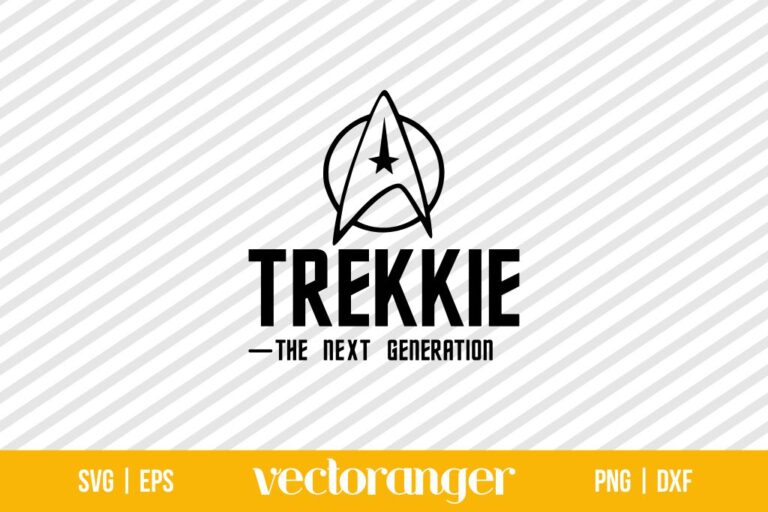 Trekkie The Next Generation Star Trek SVG | Vectoranger