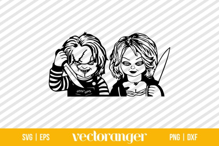 Chucky With Knife SVG | Vectoranger