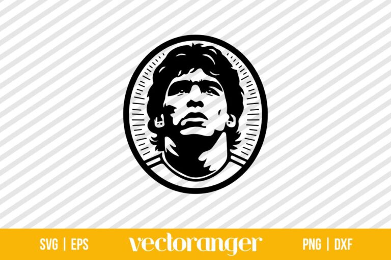 Diego Maradona SVG Cut Files | Vectoranger