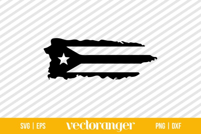 Puerto Rico Island Flag SVG | Vectoranger
