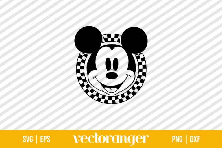 Checkered Mickey SVG | Vectoranger