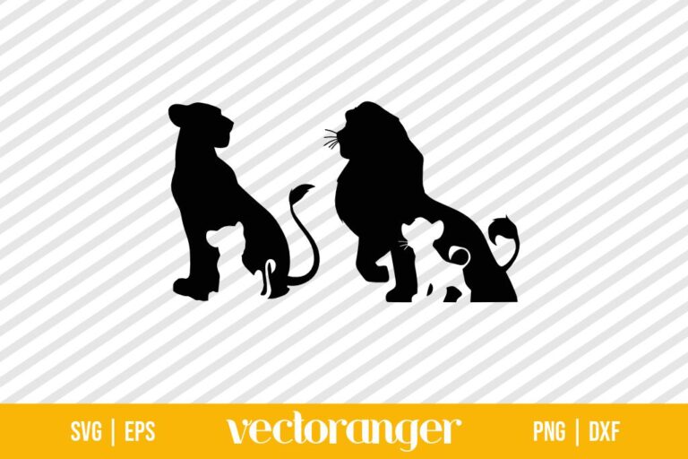 Simba And Nala Lion King SVG | Vectoranger
