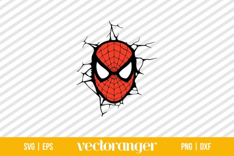 Spiderman Face Mask SVG | Vectoranger