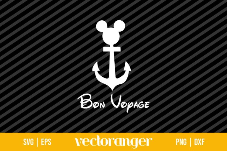 Bon Voyage Mickey SVG | Vectoranger