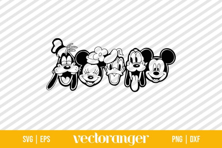 Mickey And Friends Disneyland SVG | Vectoranger