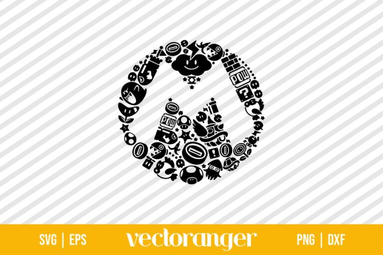 Super Mario Logo M SVG | Vectoranger