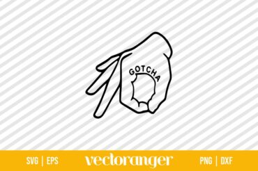 Gotcha Hand SVG | Vectoranger