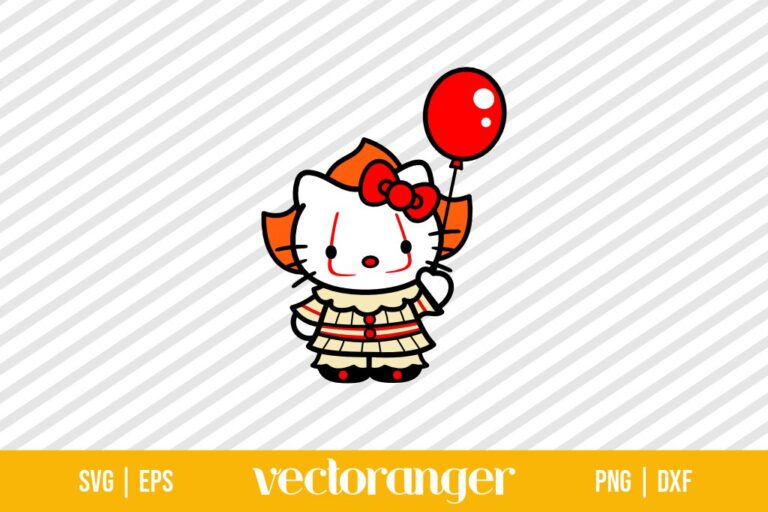 Kitty Cat Pennywise Halloween SVG | Vectoranger