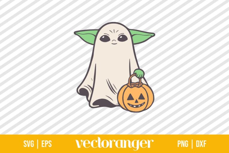Star Wars Baby Yoda Ghost SVG | Vectoranger