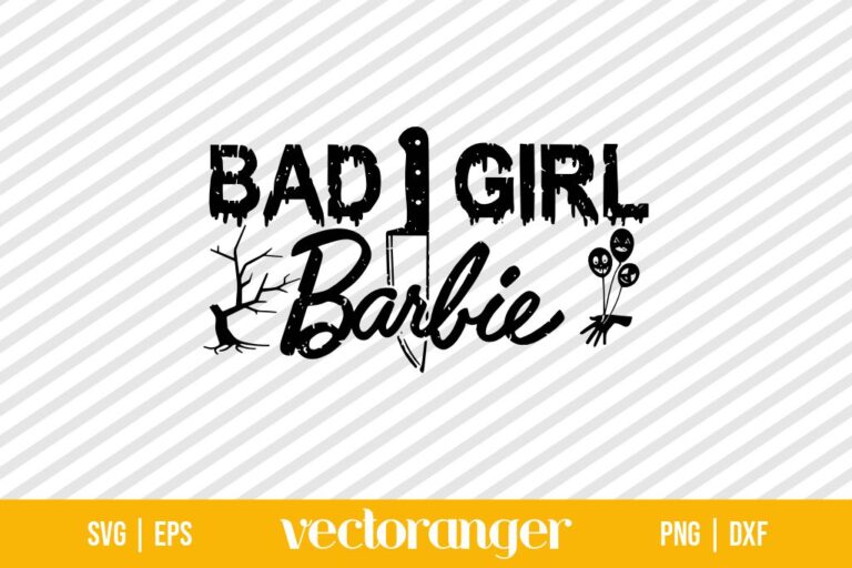 Halloween Bad Girl Barbie SVG | Vectoranger