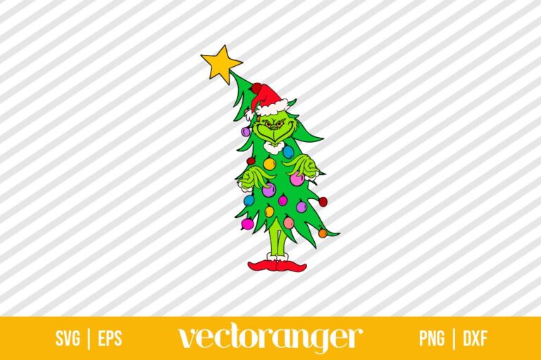 Grinch Christmas Tree SVG | Vectoranger