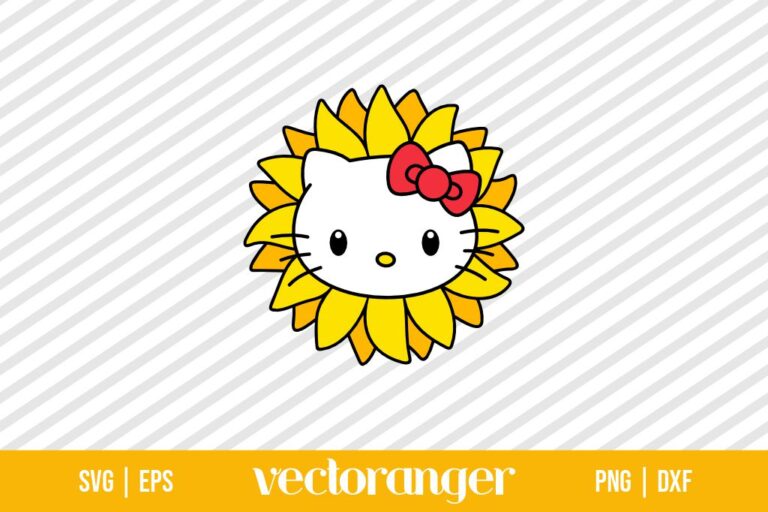 Hello Kitty Sunflower SVG Cricut | Vectoranger