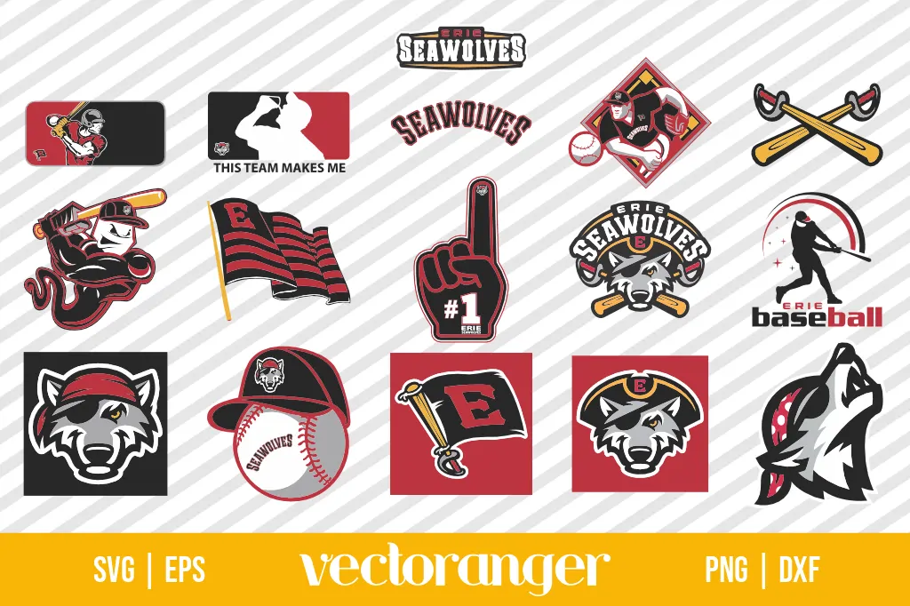 Erie SeaWolves Logo SVG Bundle | Vectoranger