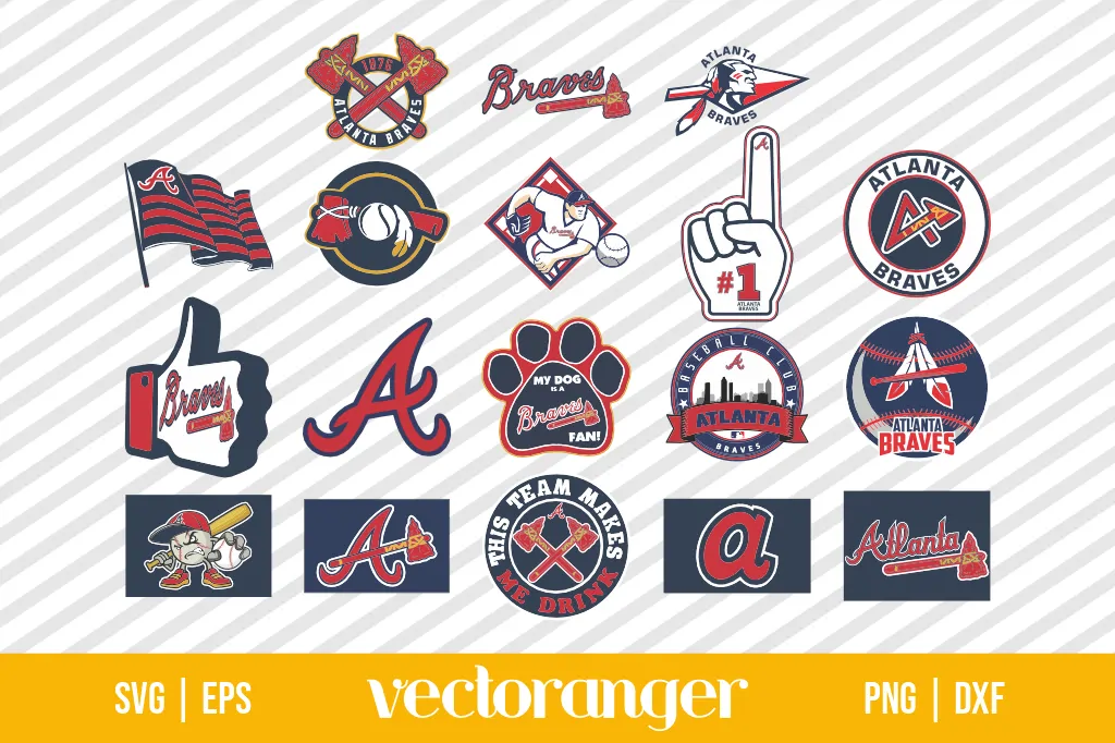 MLB Atlanta Braves Logo SVG Bundle | Vectoranger