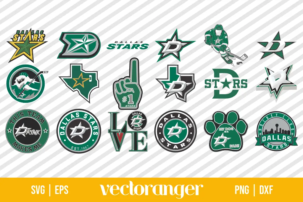 Dallas Stars Logo SVG Bundle | Vectoranger