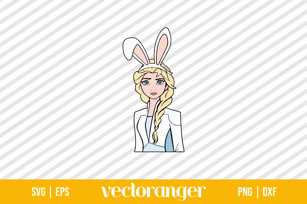 Elsa Bunny Ears SVG | Vectoranger