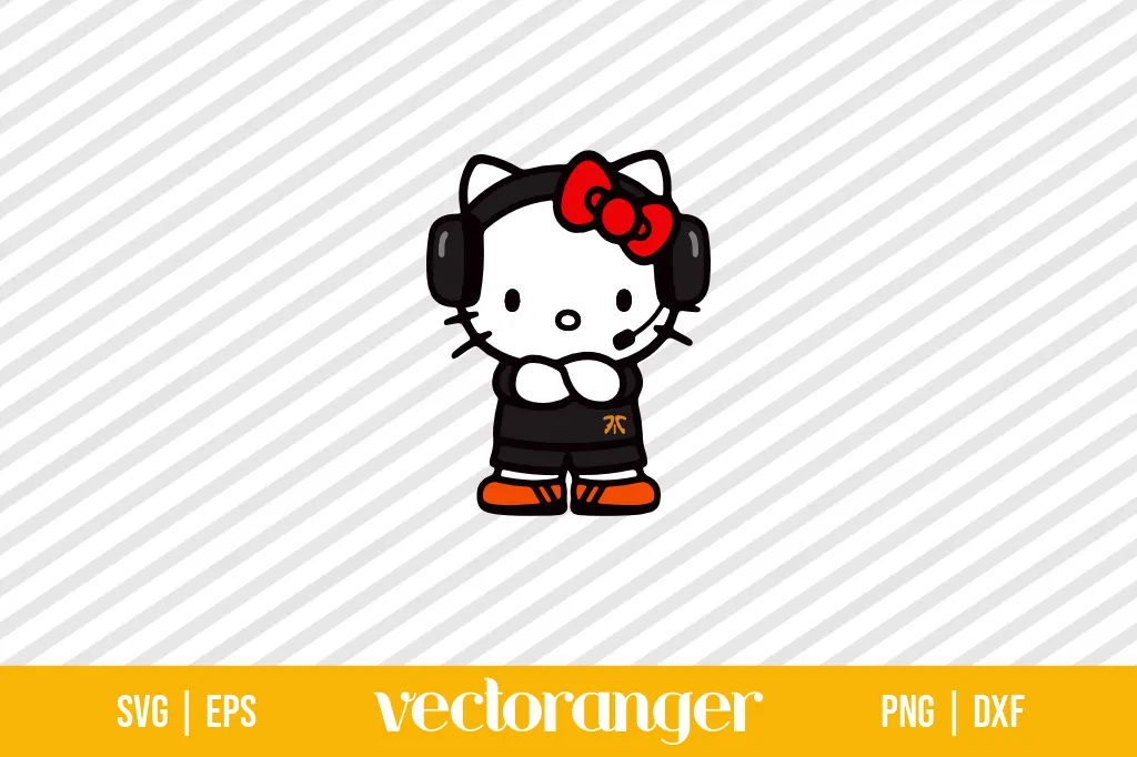 Hello Kitty Fnatic Dota SVG | Vectoranger