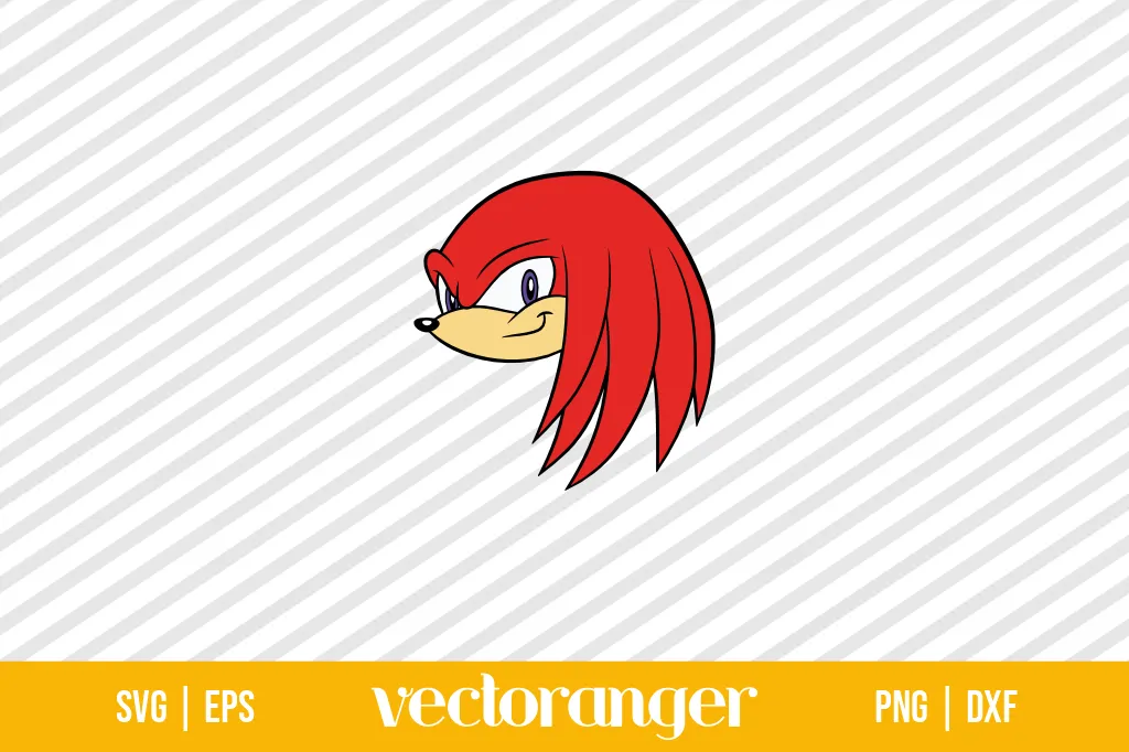 Knuckles SVG, Sonic The Hedgehog SVG | Vectoranger