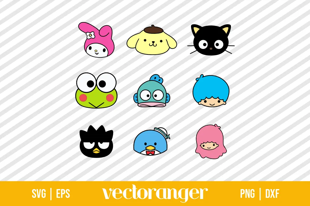 Sanrio Characters SVG Bundle | Vectoranger