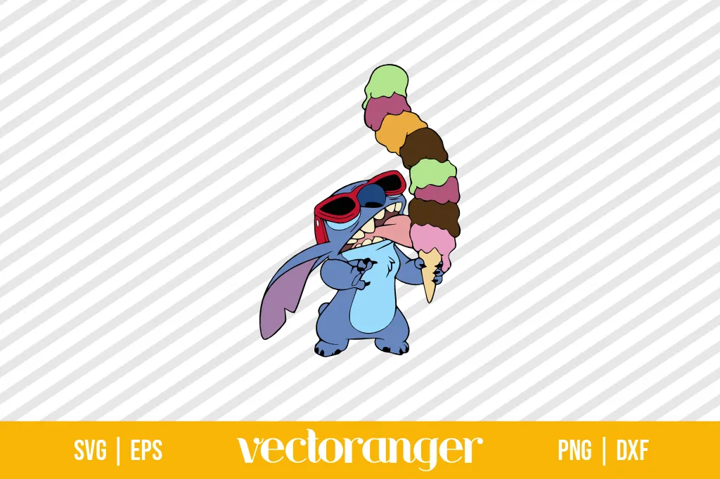 Stitch Ice Cream SVG | Vectoranger