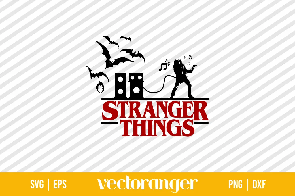 Stranger Things Eddie Munson Guitar SVG | Vectoranger