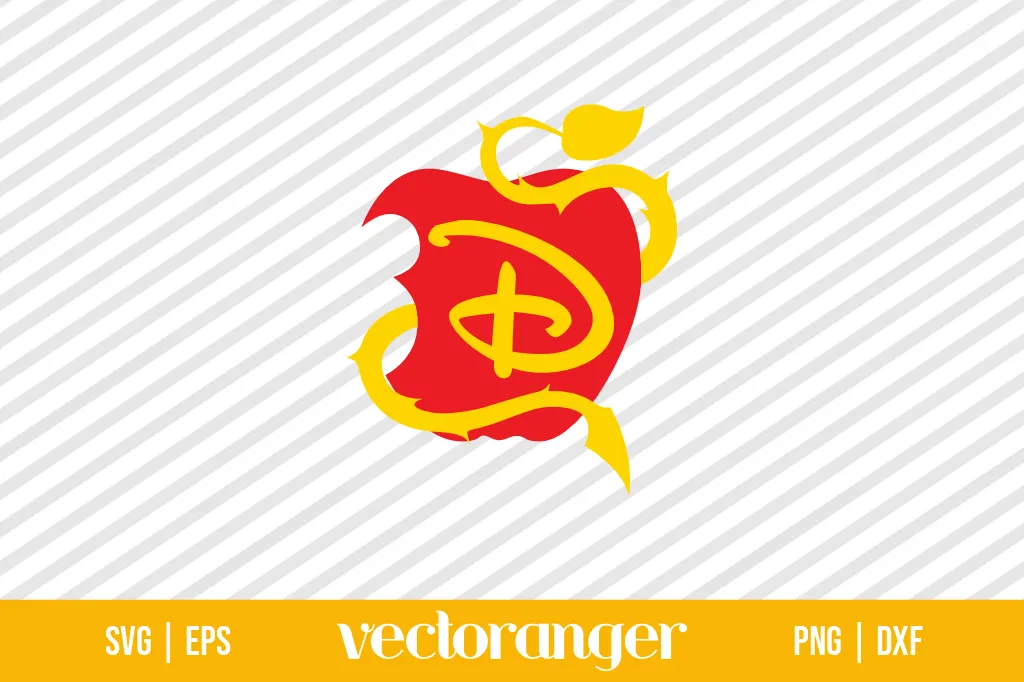Descendants Apple SVG Layered | Vectoranger